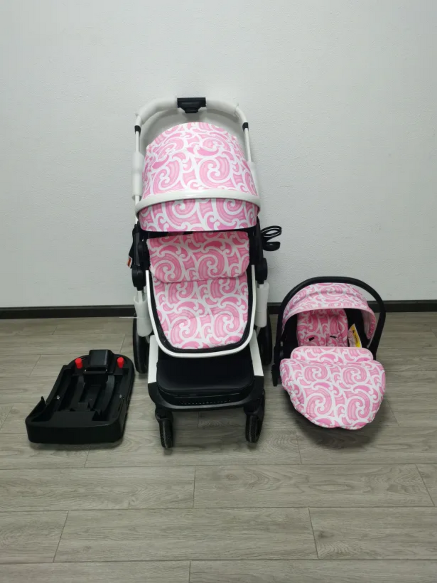 Pram, Capsule & ISOFIX Base Pink PREORDER – The Mum Collections